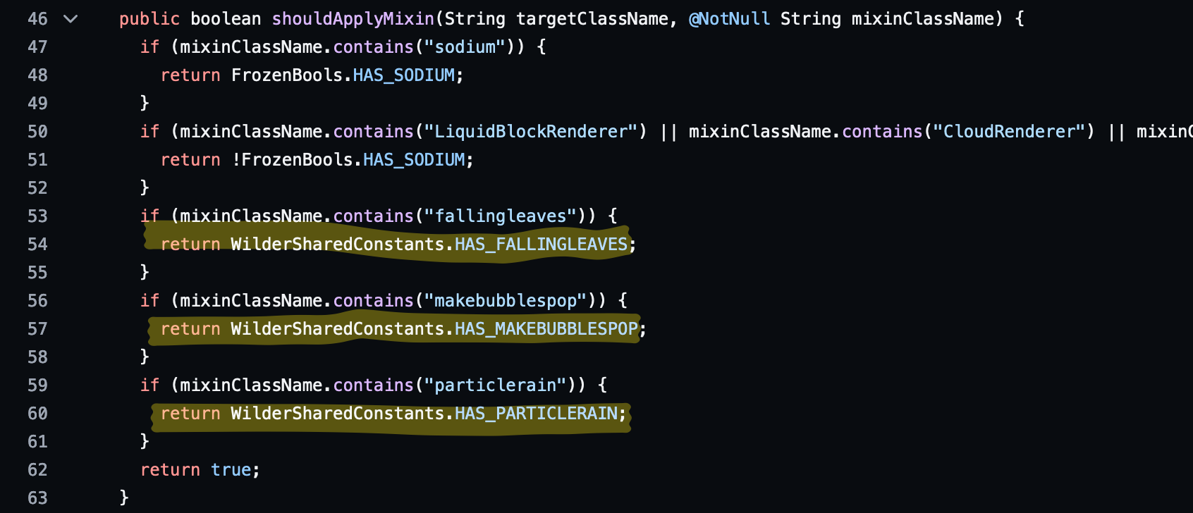 Mixin config plugin triggers re-entrant game class loads · Issue #289 · FrozenBlock/WilderWild ...