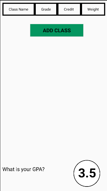 GitHub - CodePathFinalProjectAcademics/GPACalculator: A GPA Calculator