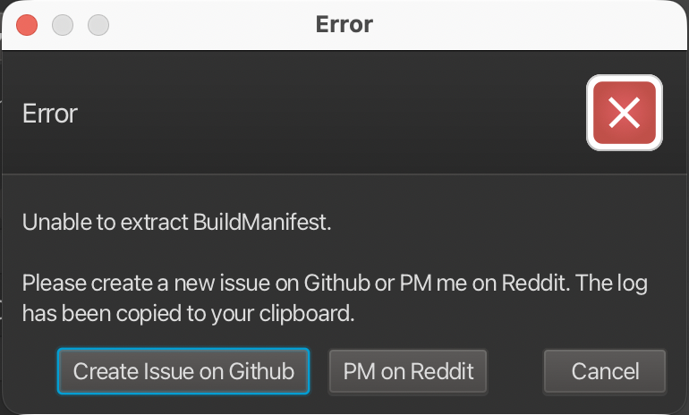 Unable to extract BuildManifest · Issue #448 · airsquared/blobsaver · GitHub