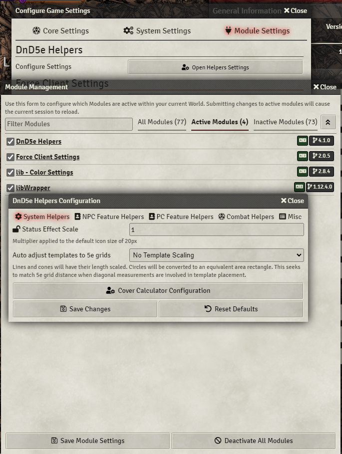 Error When Opening Settings Menu · Issue #276 · trioderegion/dnd5e-helpers · GitHub