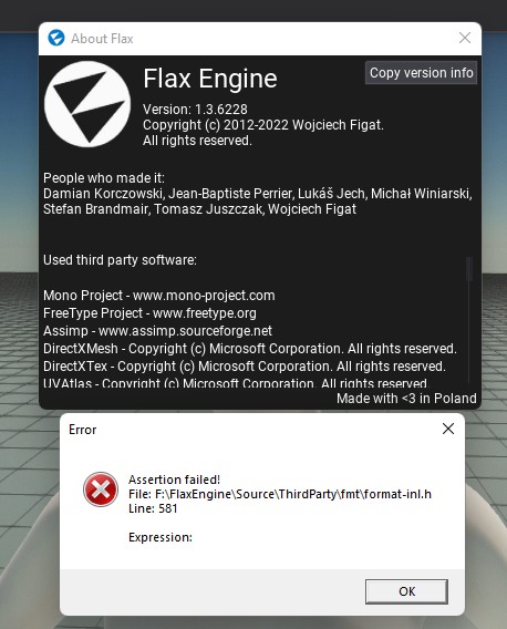 Assertion failed on model export · Issue #695 · FlaxEngine/FlaxEngine · GitHub