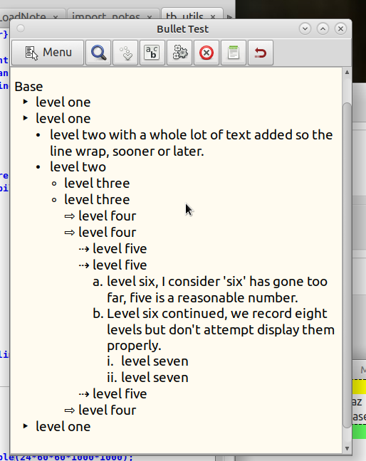 Nested Sub Bullets Missing Issue 84 Tomboy Notes Tomboy Ng Github