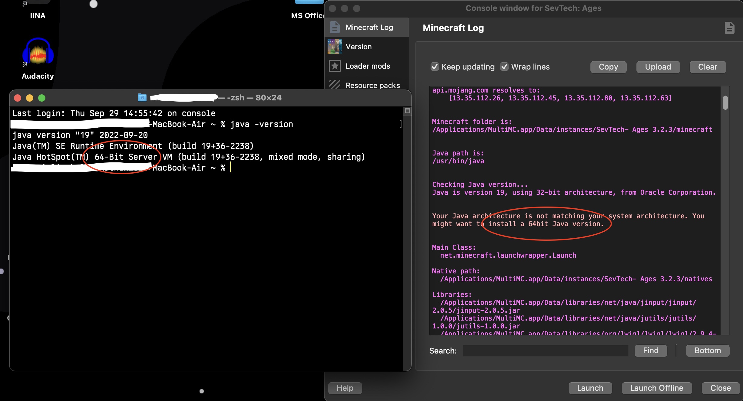 No modpacks are starting, including previously functional ones, after updating to the newest JDK ...