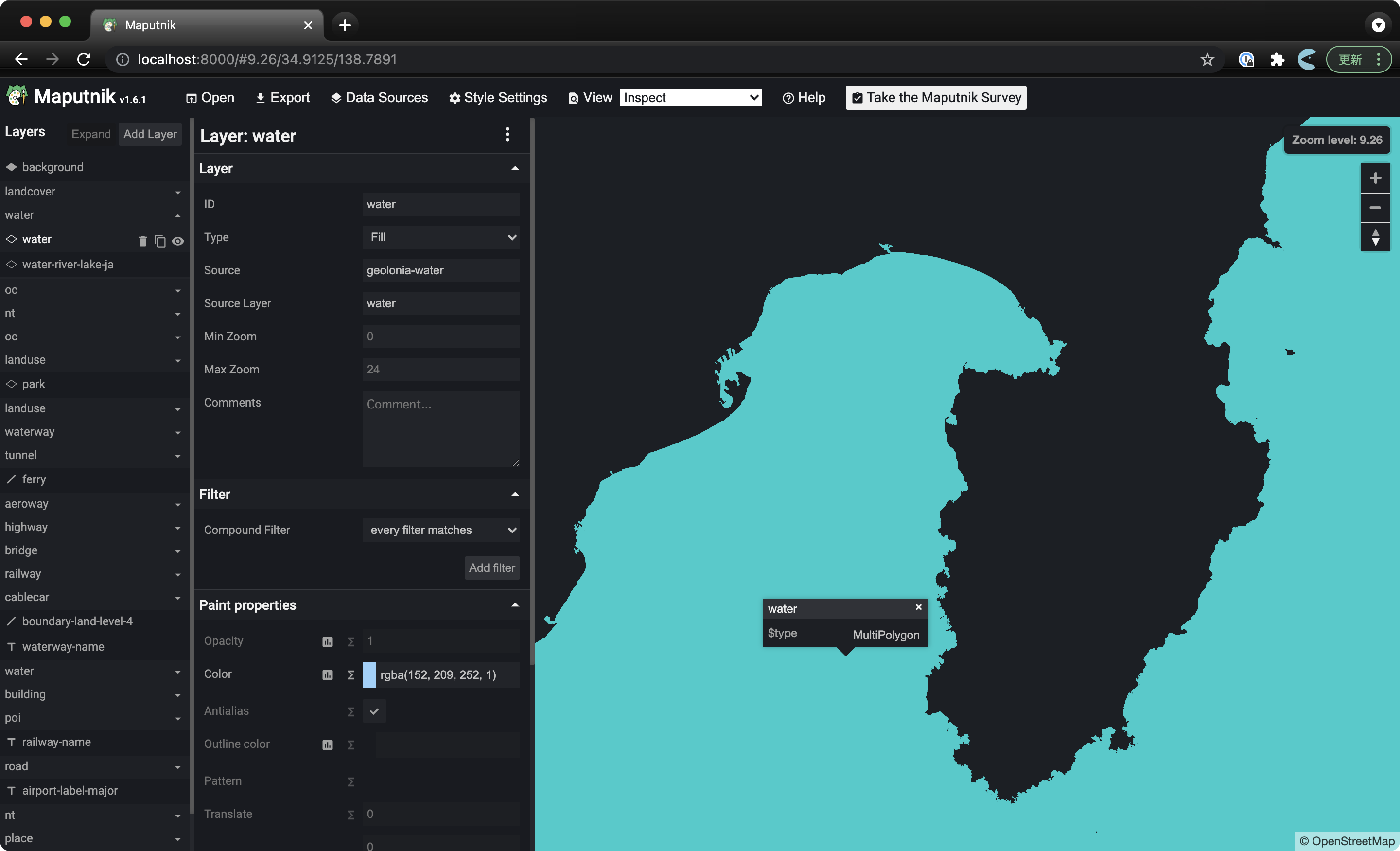 Geolonia のタイルを使うと maputnik の inspect モードが動かない · Issue #60 · geoloniamaps/basic · GitHub