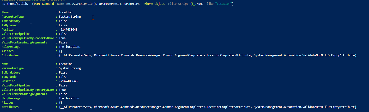 Set-AzVMExtension, parameter "Location" returns error when empty/not used · Issue #16566 · Azure ...