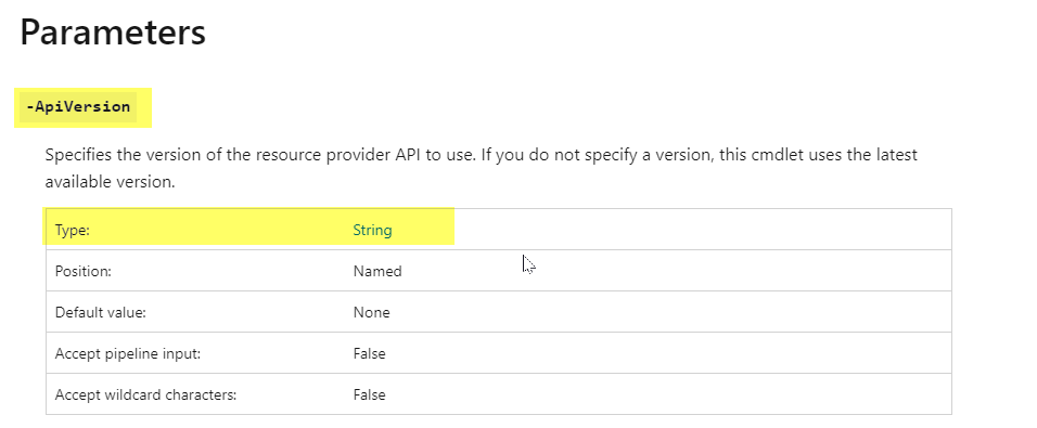 Set Azresource Fails With The Value Of Parameter Api Version Is Invalid · Issue 17415 · Azure