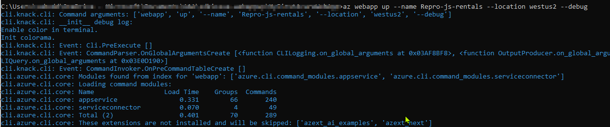 Cache is empty but the Azure CLI is still picking up values · Issue ...