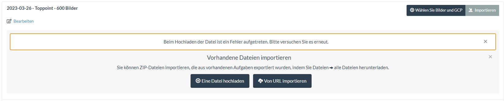 Possible Bug: Import from old datasets instantly fail · Issue #1314 · OpenDroneMap/WebODM · GitHub