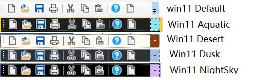 [Accessibility] [HC] The little triangle of "toolbar options" button in ...
