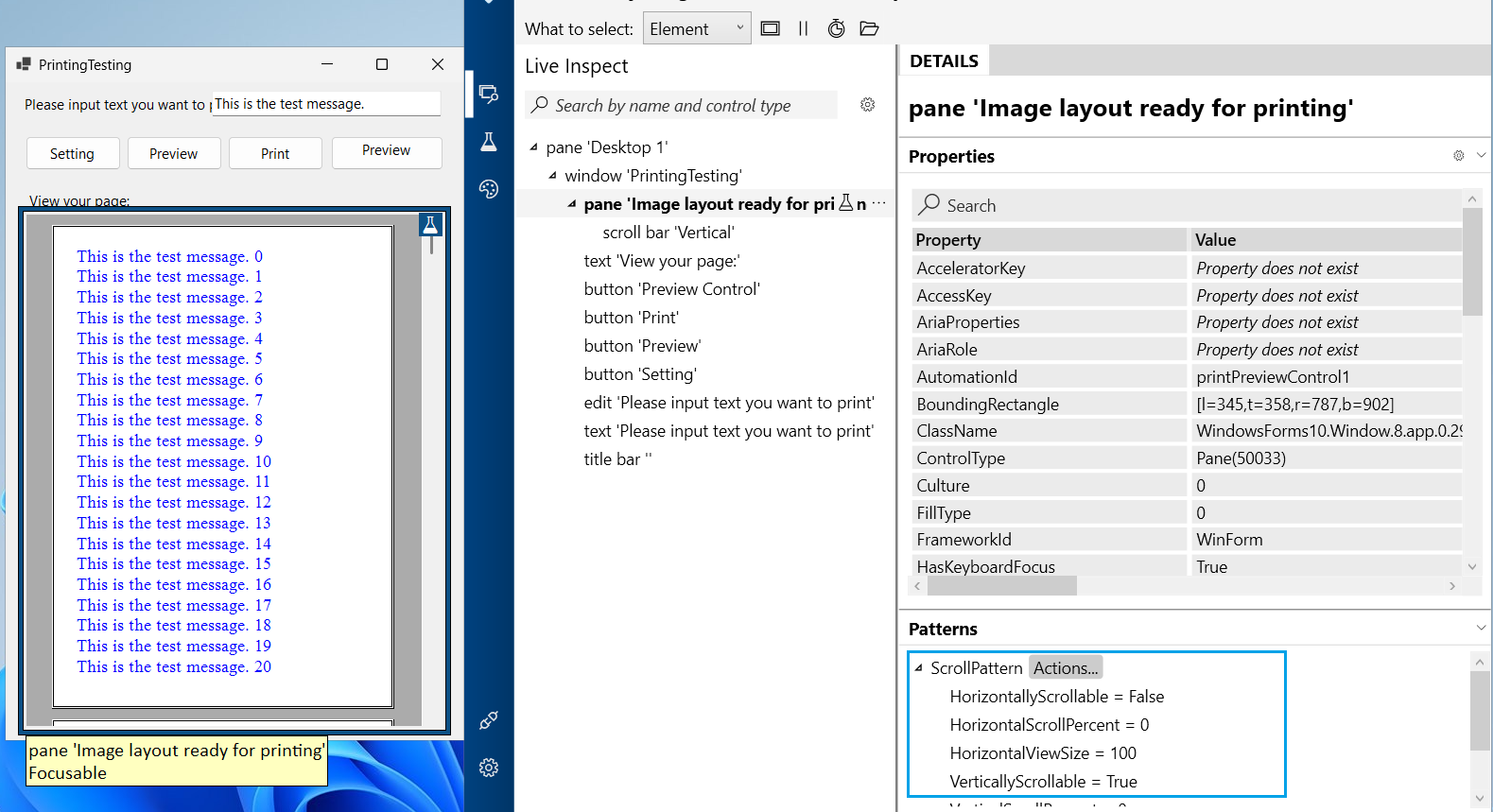 PrintPreviewControl lacks UI Automation Scroll pattern support · Issue #9584 · dotnet/winforms ...