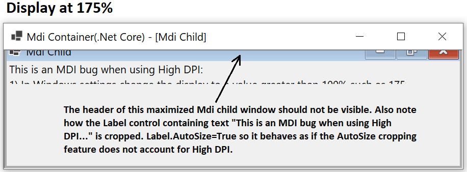 The MDI Child form does not render correctly at High DPI · Issue #3395 · dotnet/winforms · GitHub