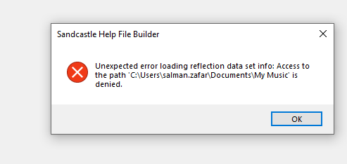 Unexpected Error · Issue #851 · EWSoftware/SHFB · GitHub