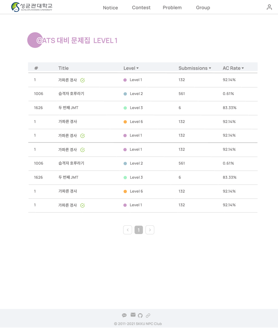 [Page] Workbook Problem List 페이지 구현 · Issue #176 · skkuding/codedang · GitHub