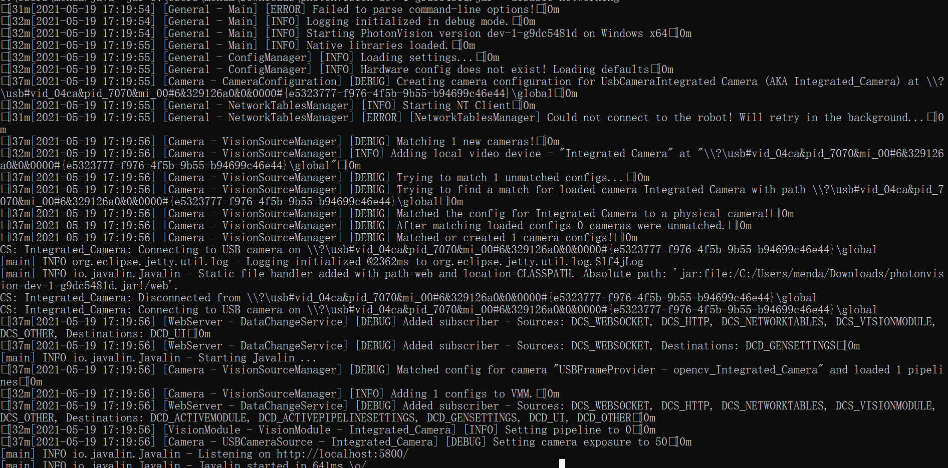 The problem of Installing PhotonVision on Windows 10 · Issue #273 · PhotonVision/photonvision ...