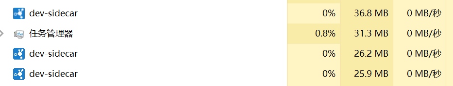 为什么任务管理器有三个进程显示打开了 · Issue #199 · docmirror/dev-sidecar · GitHub