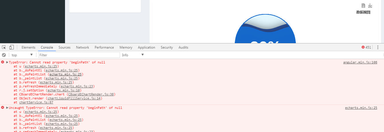 调用能显示但是报错 · Issue #19 · ecomfe/echarts-liquidfill · GitHub