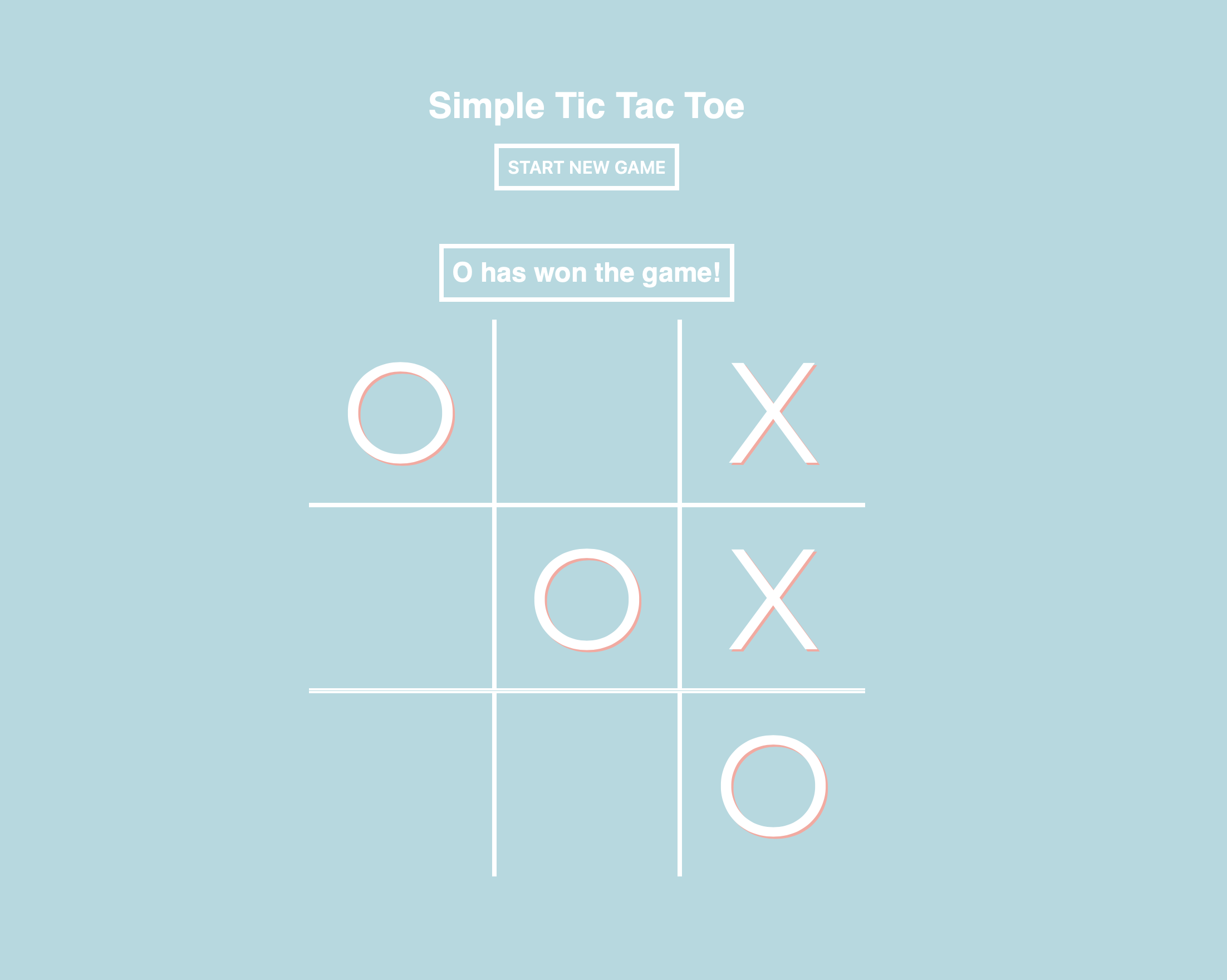 GitHub - vivienhennig/simple-tic-tac-toe-game: Simple Tic-Tac-Toe game build with Vanilla JS