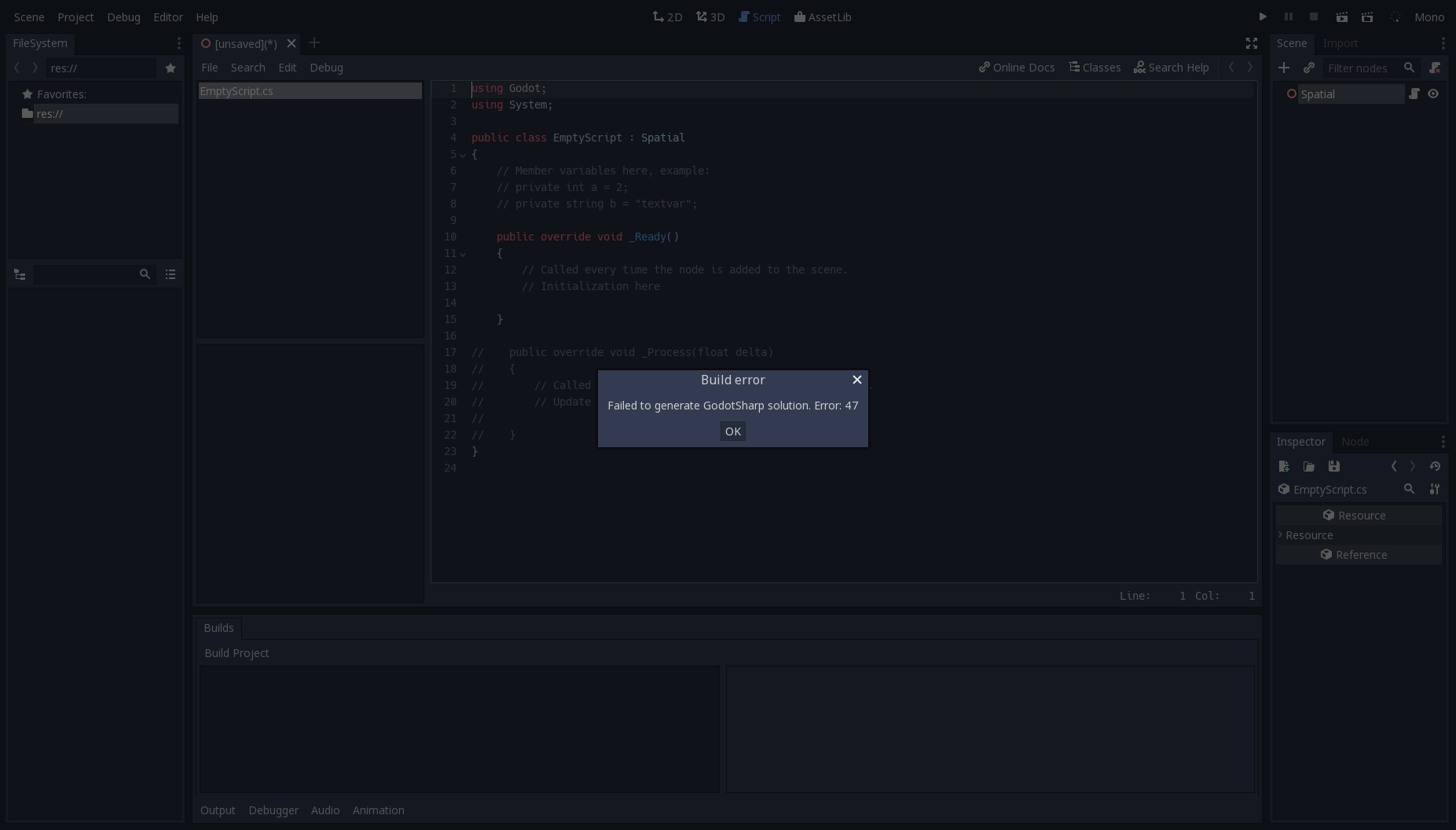 Mono fails to build with Error 47 · Issue #15128 · godotengine/godot · GitHub