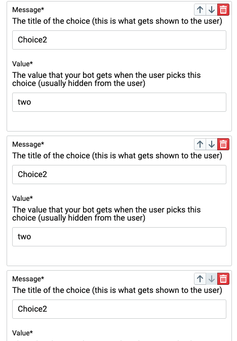 Choice skill modal UI does not update correctly when moving choices · Issue #1111 · botpress/v12 ...