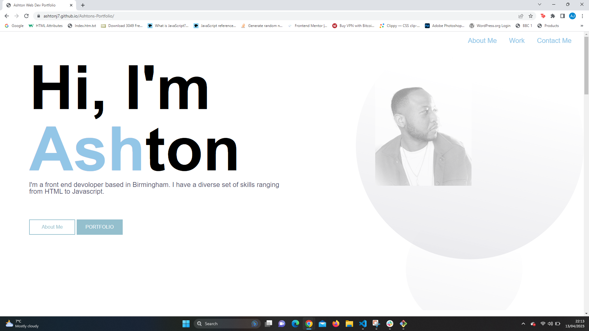 GitHub - AshtonJ7/Ashtons-Portfolio: A portfolio of work can showcase your skills and talents to ...