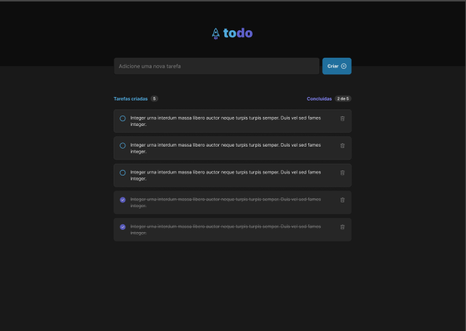 GitHub - HomeProjectStudy/Challenge-Ignite-01: Challenge TodoList Ignite React JS - TypeScript