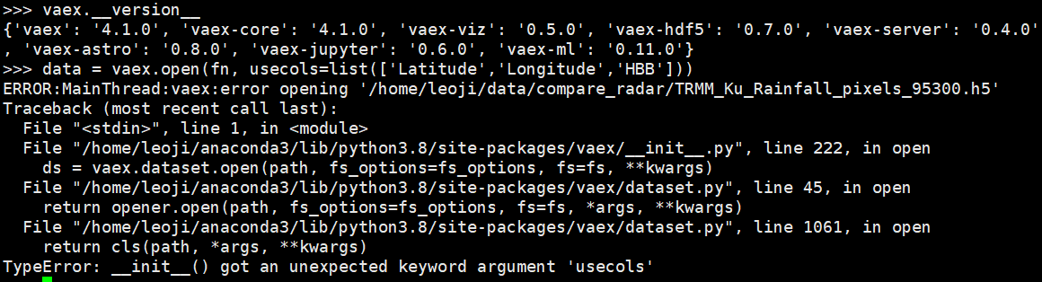 [BUG-REPORT] vaex.open convert issue if we use convert == True option, we don't use pandas ...