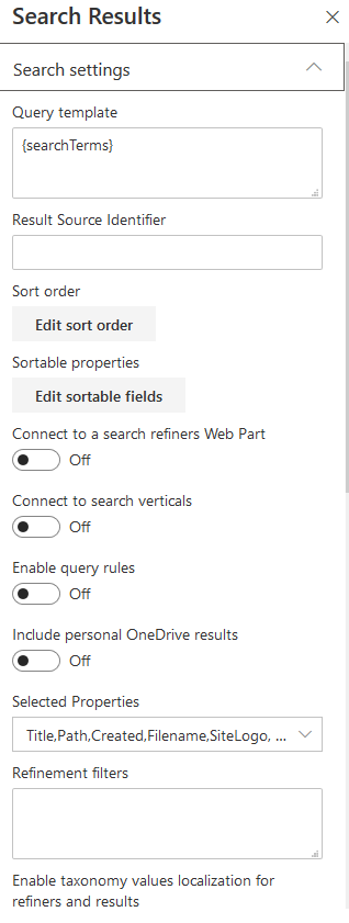 Issue while configuring Search result webpart · Issue #234 · microsoft-search/pnp-modern-search ...