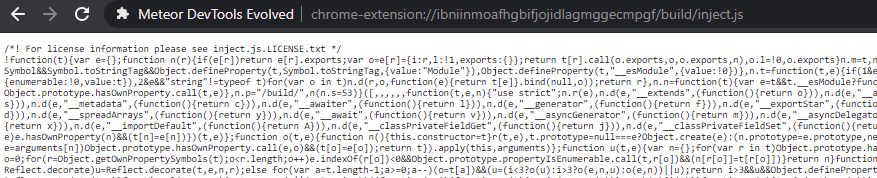 Problem with inject.js · Issue #17 · leonardoventurini/meteor-devtools-evolved · GitHub