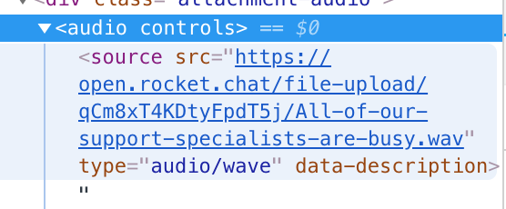 Wav Files Do Not Play In Attachment Previews · Issue 14197 · Rocketchatrocketchat · Github