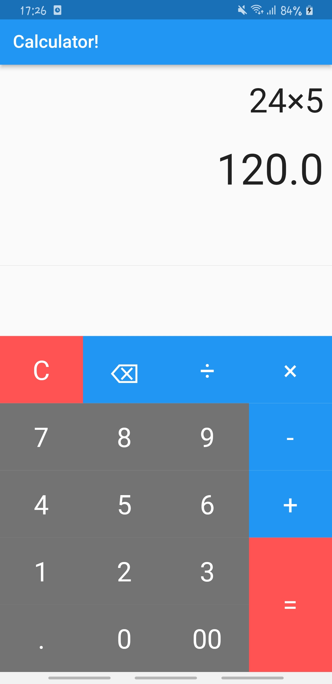 GitHub - nitikasehgal/Flutter-Calculator-: Simple Calculator built in flutter