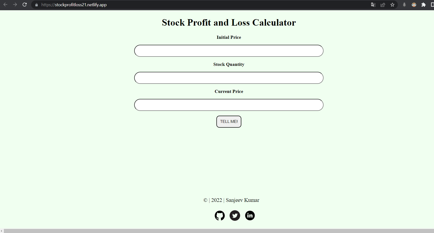 GitHub - isanjeev23/stock-profit-loss-calculator: Stock Profit-Loss Calculator