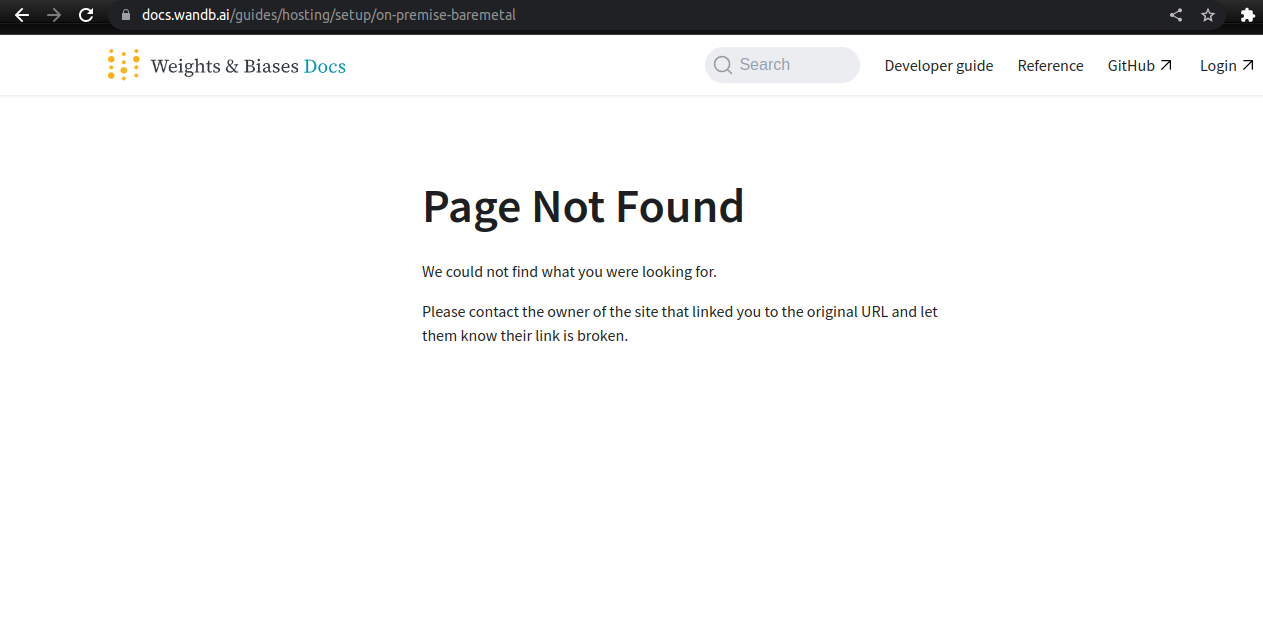 [App]: The link to "On-Prem/Bare Metal" version is directed to a page which is not present ...