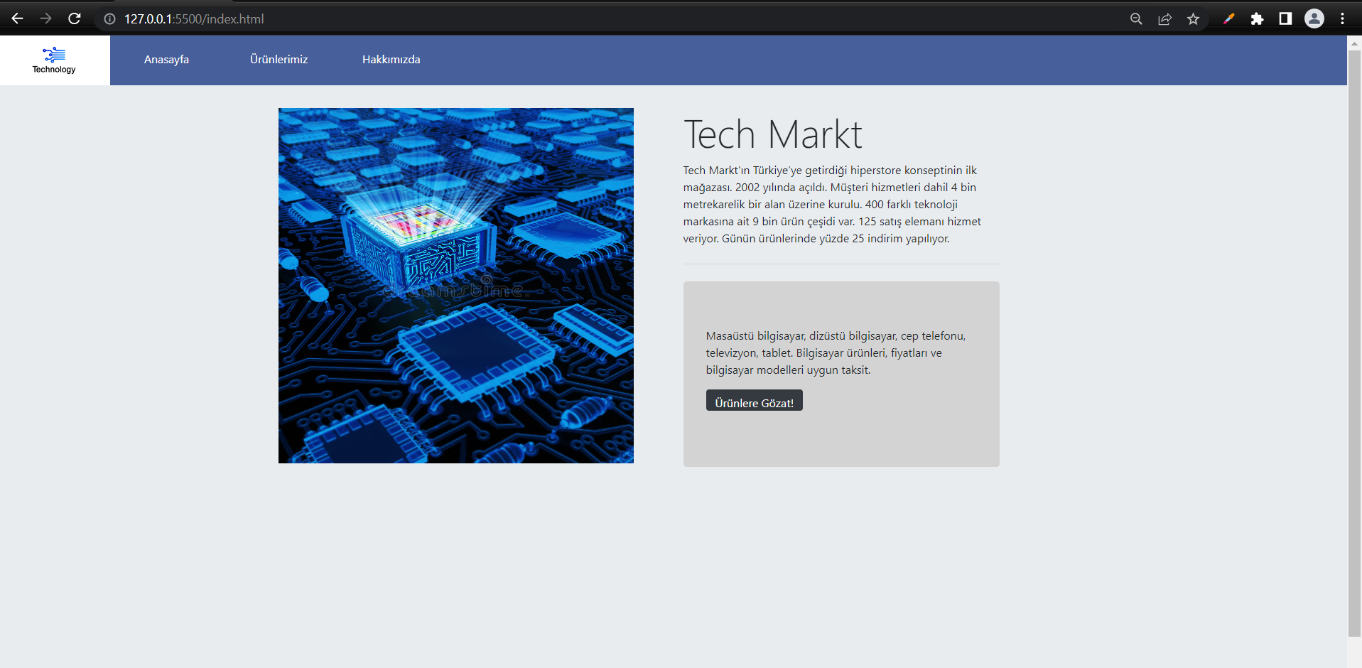 GitHub - alicevik06/CSS-Techmarkt-Project: Css ve Bootsrap kullanılarak 3 sayfadan oluşan bir ...