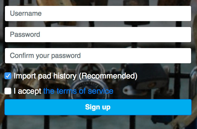 On Register, add spacing between checkboxes and labels · Issue #153 · cryptpad/cryptpad · GitHub