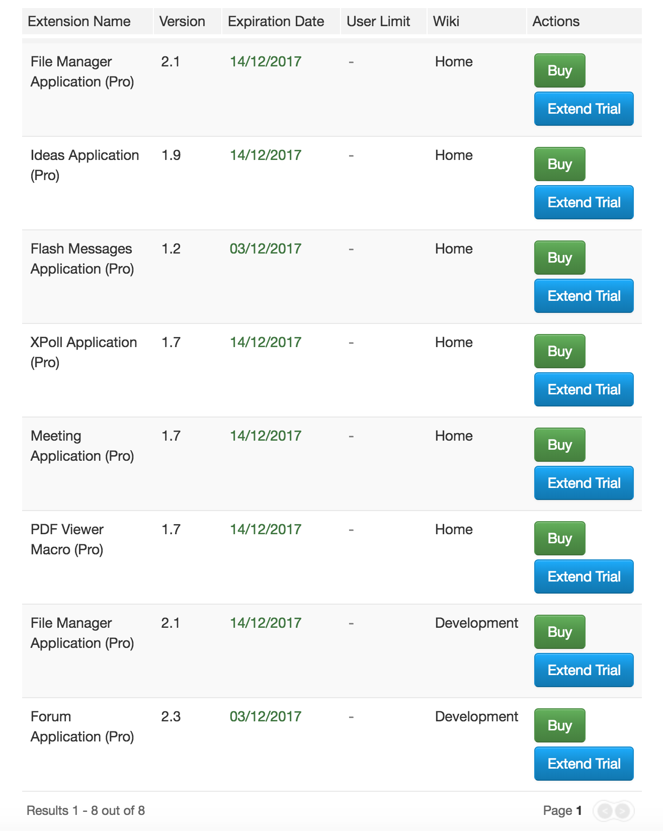 Issues when consecutively pressing the "Extend Trial" button · Issue #8 · xwikisas/application ...