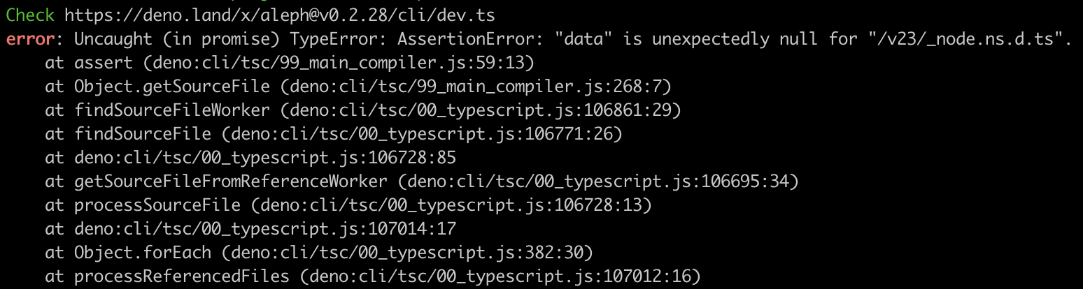 "Get Started" instructions are broken · Issue #190 · alephjs/aleph.js · GitHub