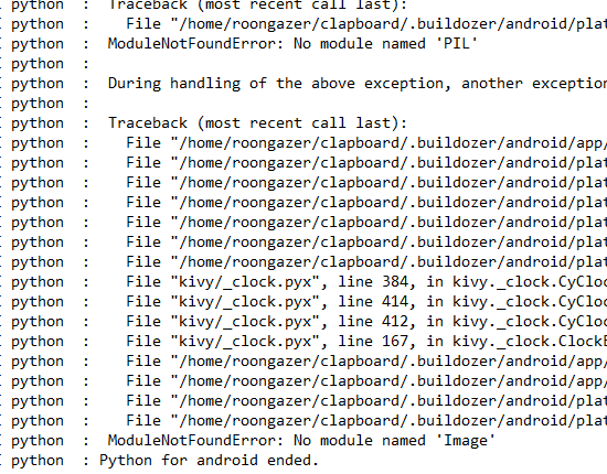 Ubuntu 18.04 Buildozer: APP automatically closes after opening in ...