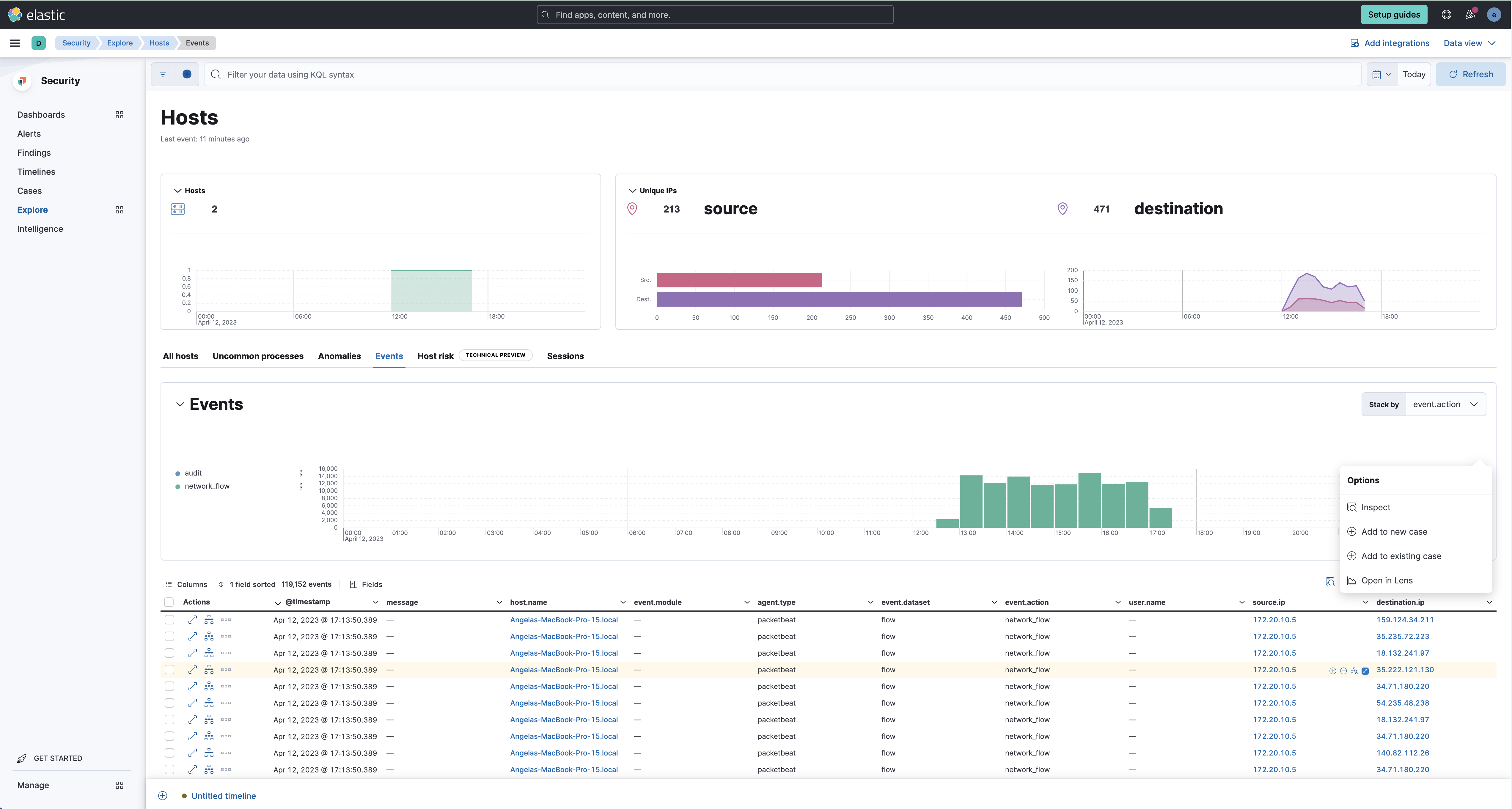 [SecuritySolution] Apply custom chart actions in portable dashboard · Issue #154842 · elastic ...