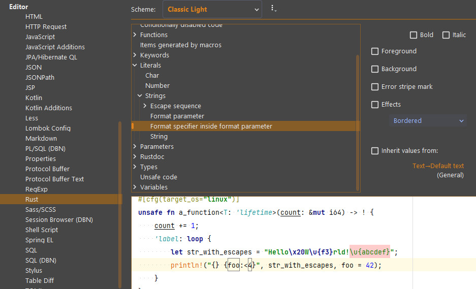 Bugs In Rust Color Scheme · Issue 9724 · Intellij Rustintellij Rust · Github