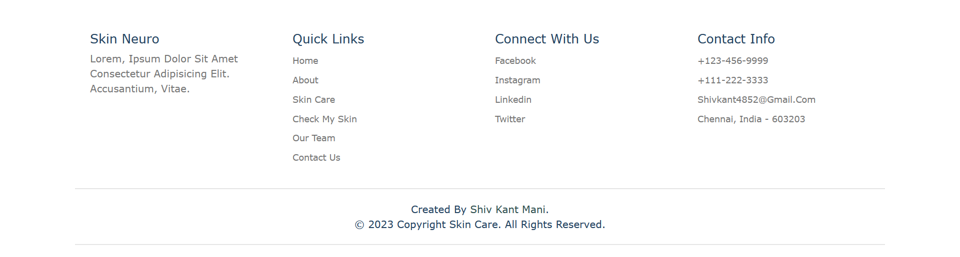 GitHub - shivkantmani/SkinCare