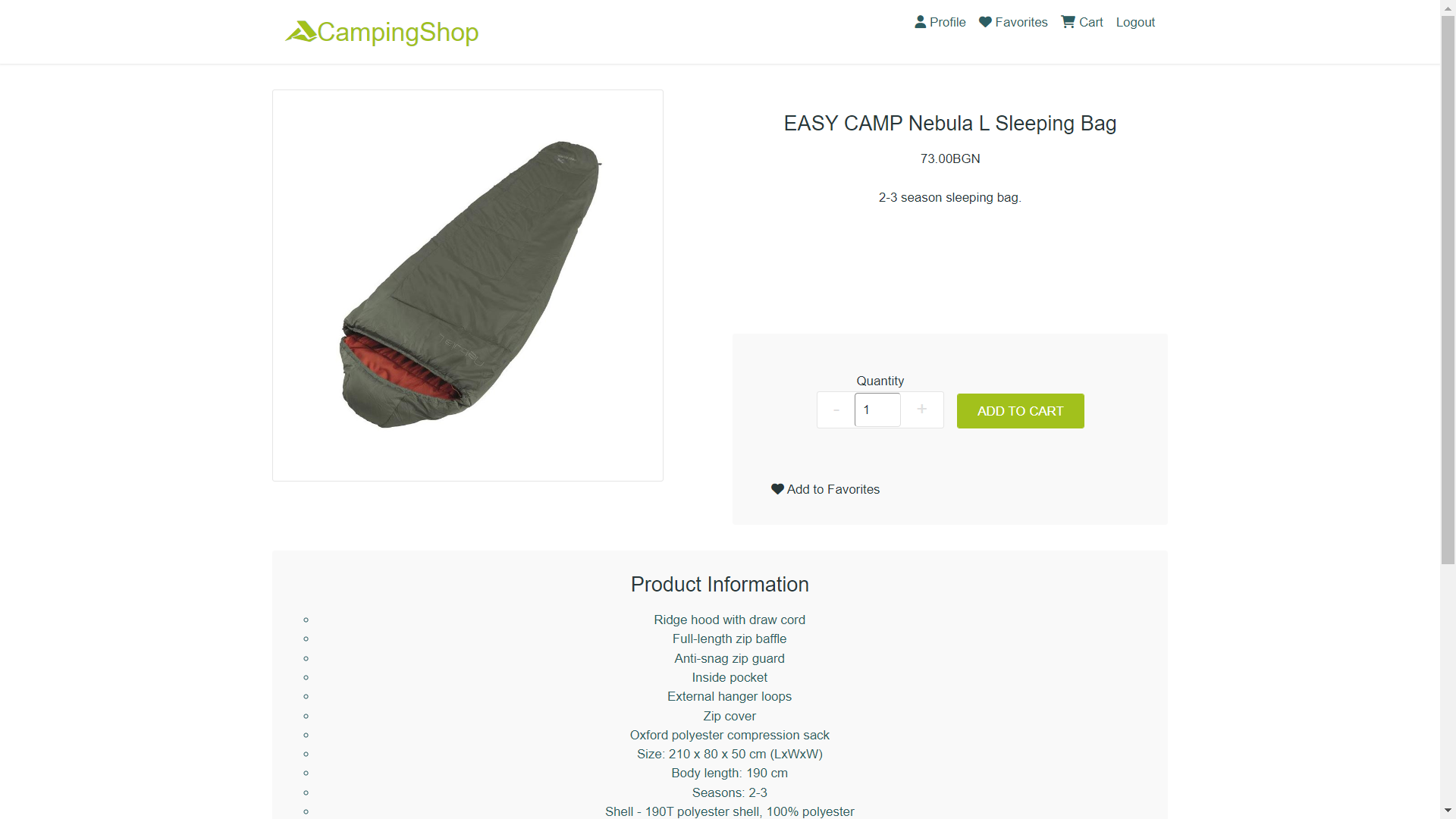 GitHub - IrinaDimcheva/camping-shop: My SoftUni project for React course