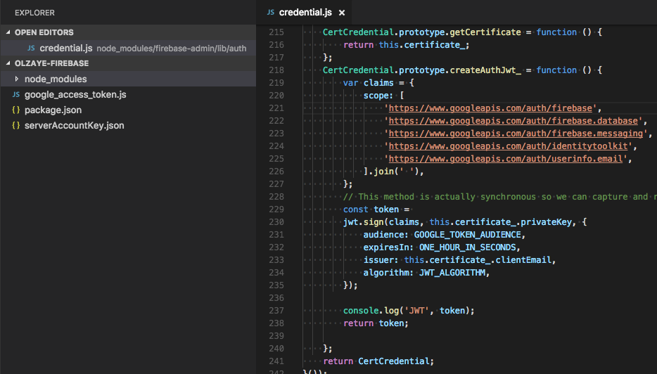 ERROR: Request had insufficient authentication scopes for firebase Dynamic link Analytics Rest ...