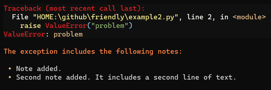 Add support for exception notes · Issue #181 · friendly-traceback ...