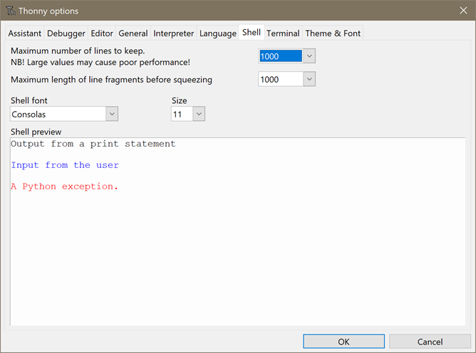 Shell output font appearance · Issue #698 · thonny/thonny · GitHub