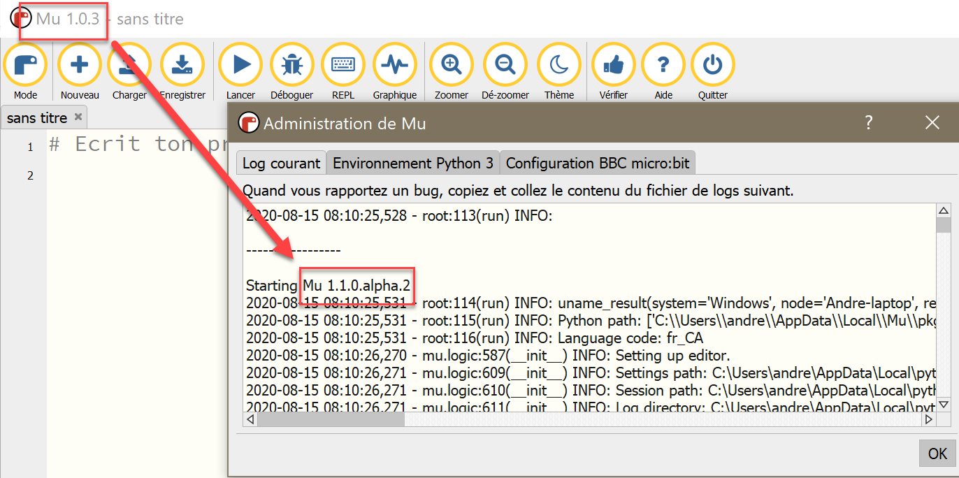 Cannot (any longer) install packages with Mu (1.0.3) on Windows 10 ...