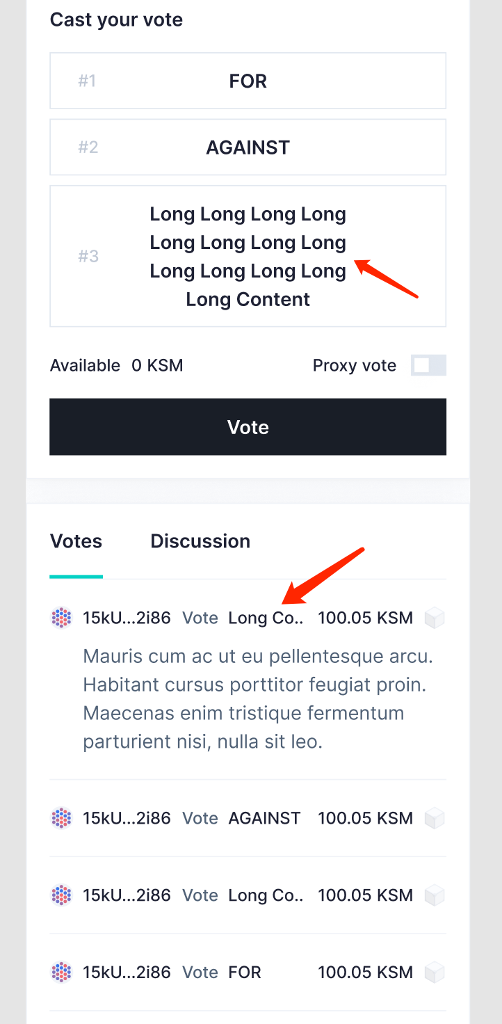 New Layout For Long Vote Option Name · Issue 132 · Opensquare Networkcollaboration · Github 
