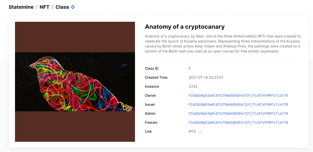 Implement NFT class detail page · Issue #461 · opensquare-network ...