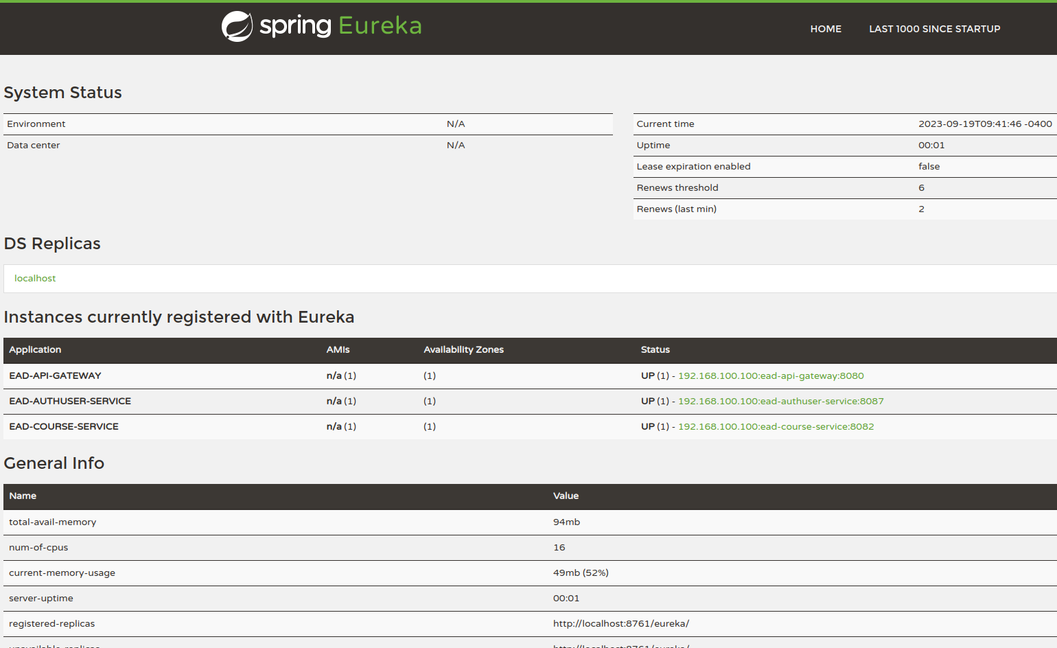 Github Dgsantos017sistema Ead Microservice Service Registry 