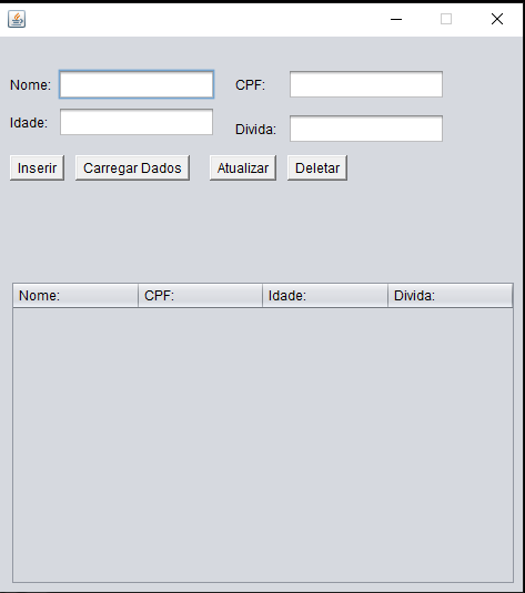 GitHub - nyrvek/CRUD-JAVA: Projeto Create Read Update e Delete feito em ...