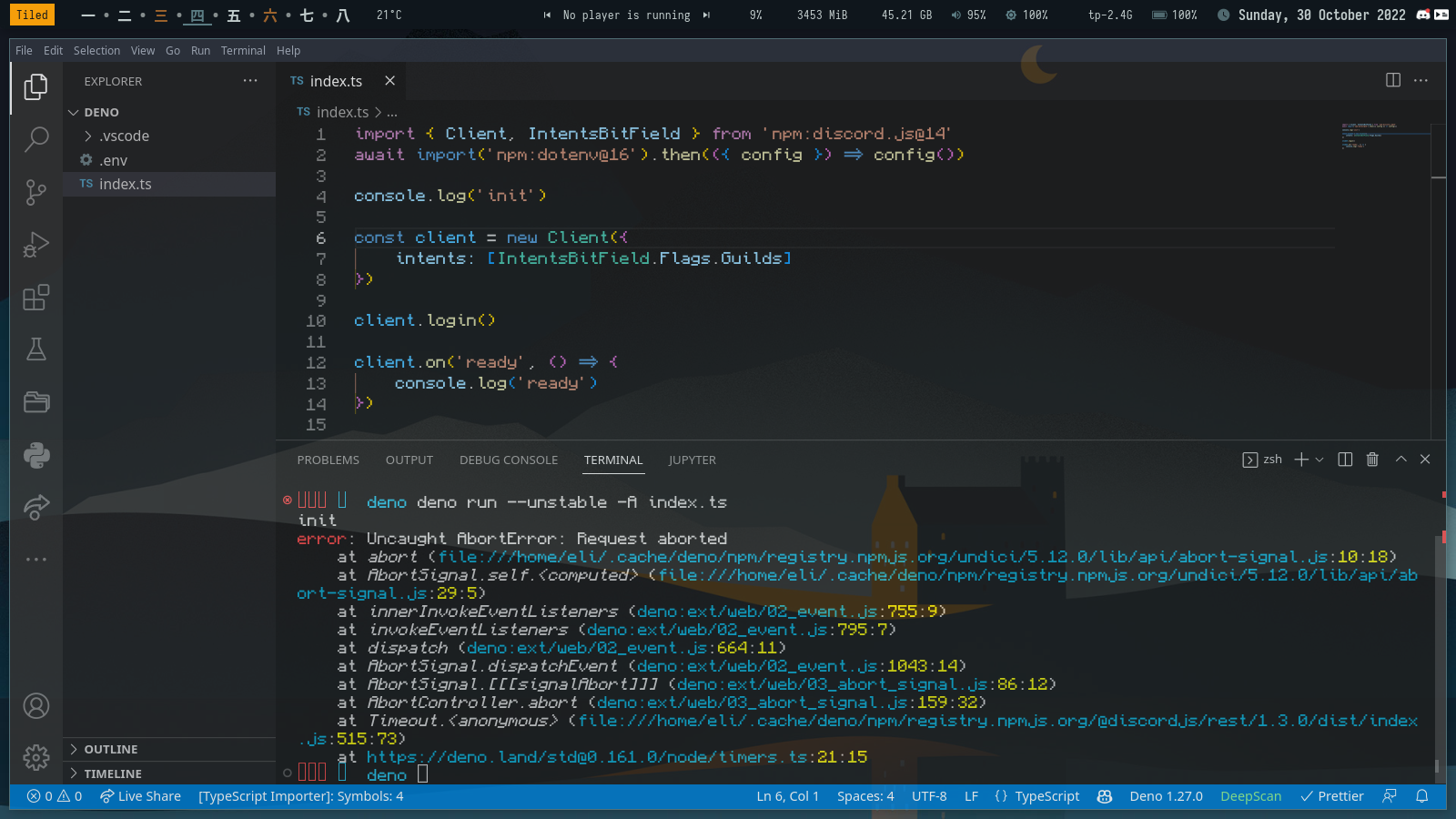 Deno support · Issue #7065 · discordjs/discord.js · GitHub
